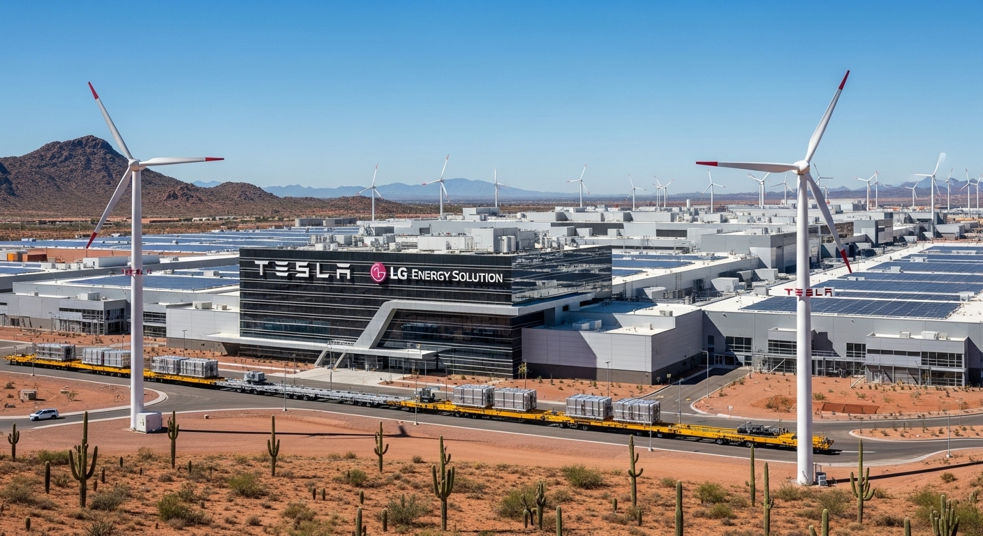 Tesla firma acuerdo de 4 300 M USD con LG Energy